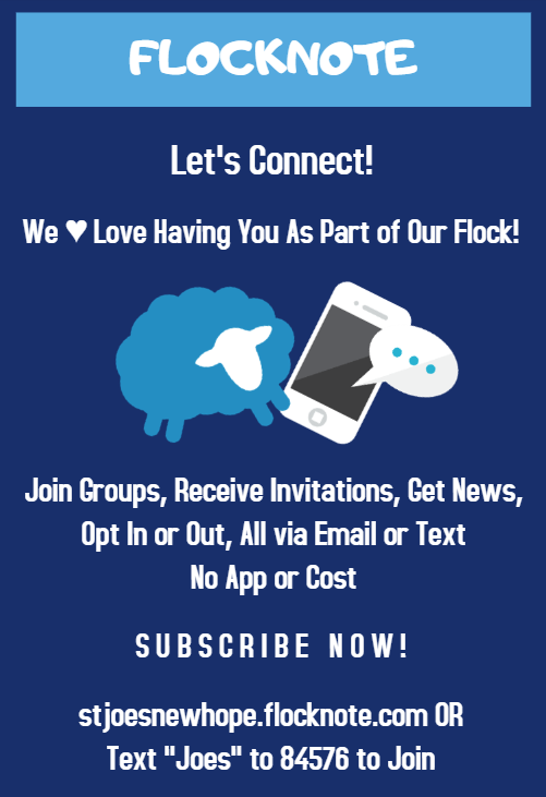 Flocknote (Email / Text System) | St. Joseph Catholic Community | New Hope / Plymouth, MN